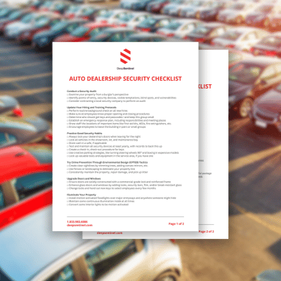 Auto Dealership Security Checklist - Deep Sentinel