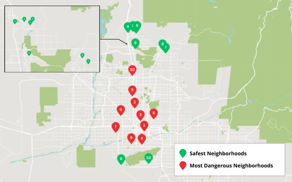 Phoenix Crime Rate and Safest Neighborhoods - Deep Sentinel